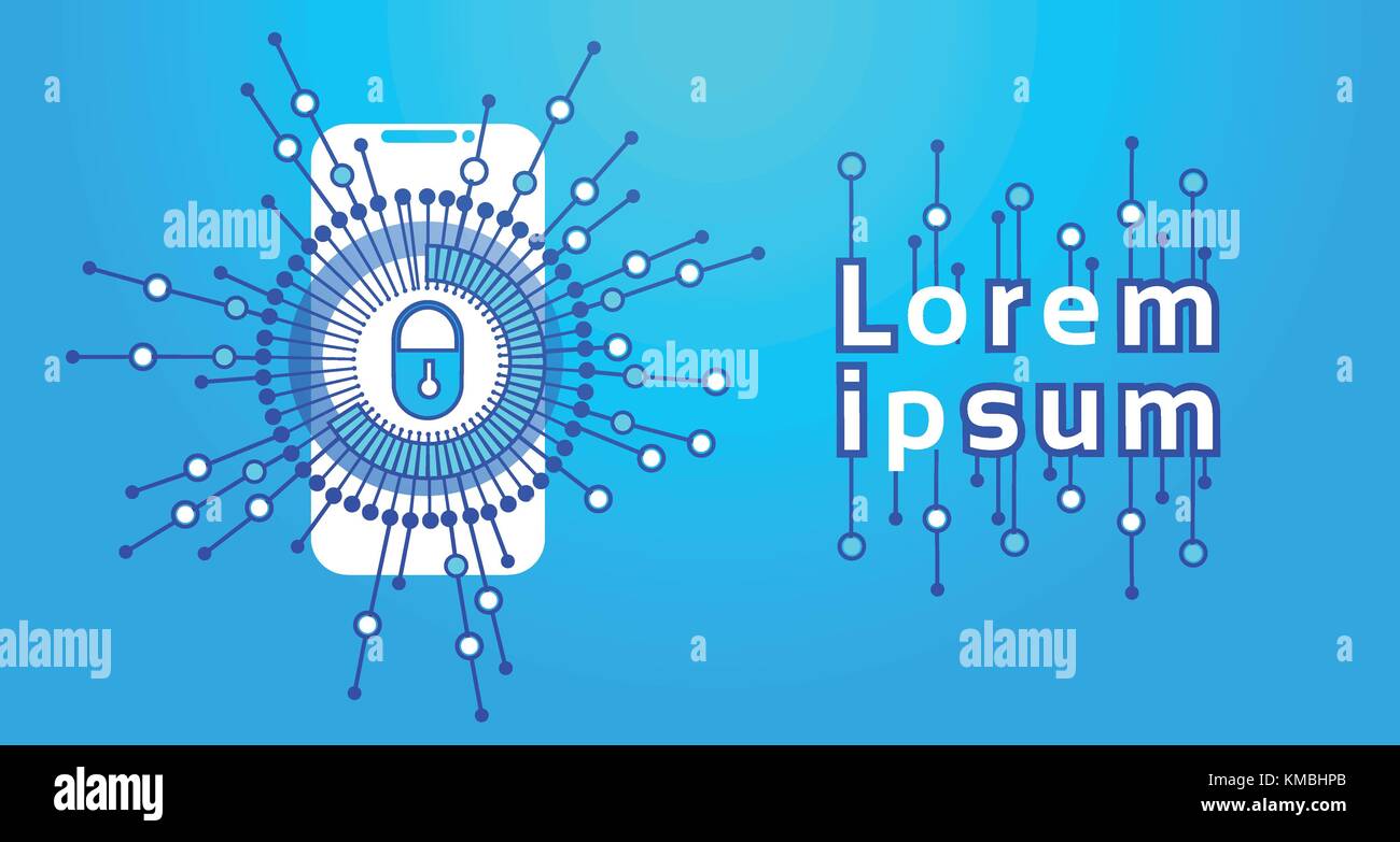 Smart Phone Locked User Verification App Security Concept ...