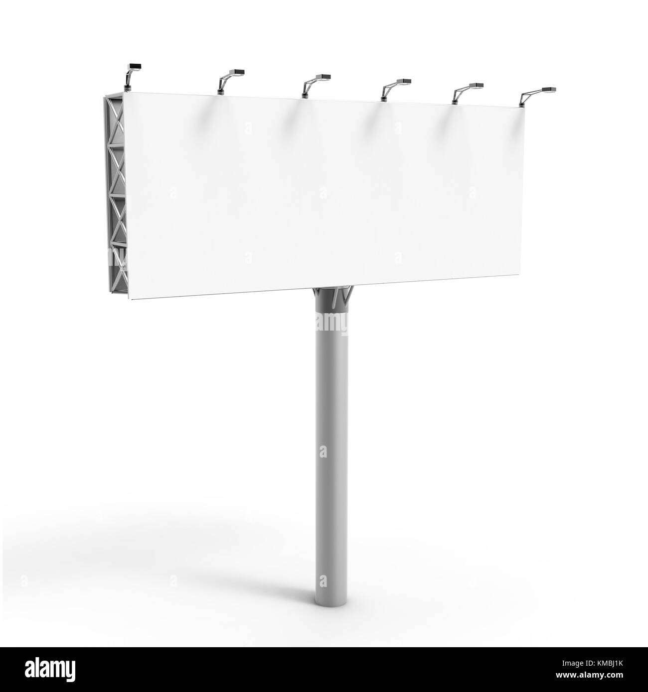 3D rendering billboard, blank outdoor advertising board for marketing ...