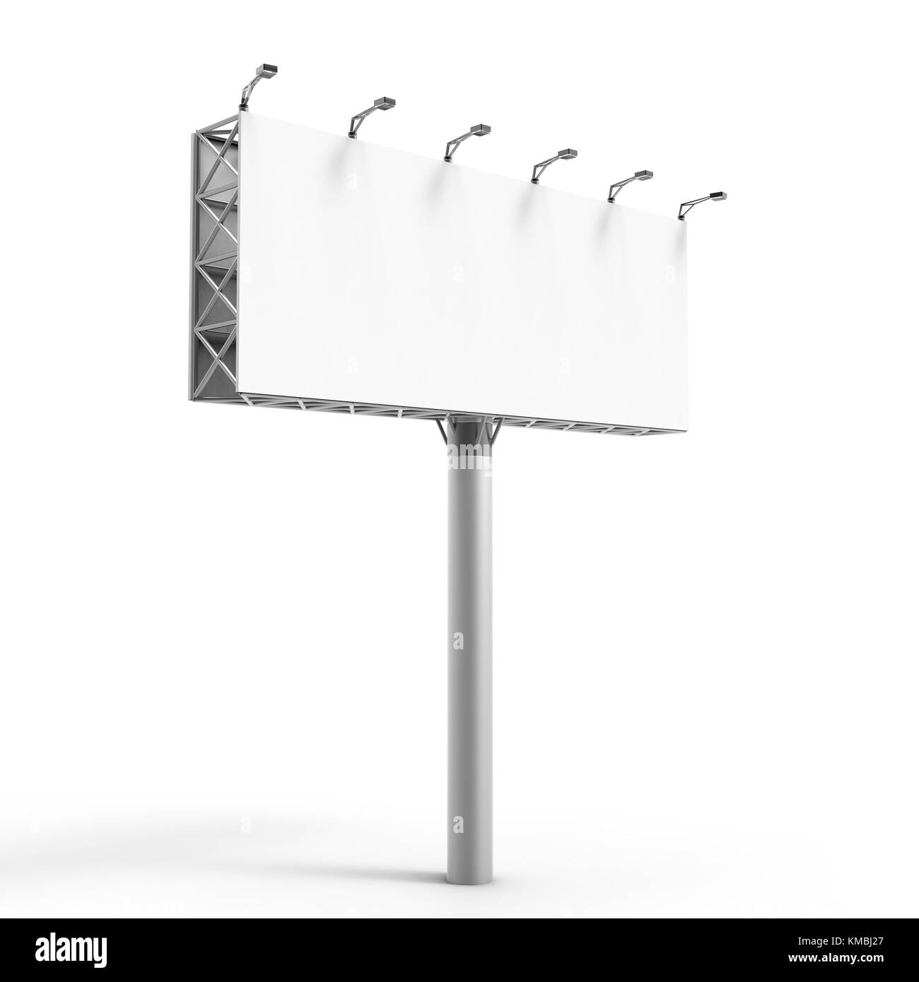 3D rendering billboard, blank outdoor advertising board for marketing ...