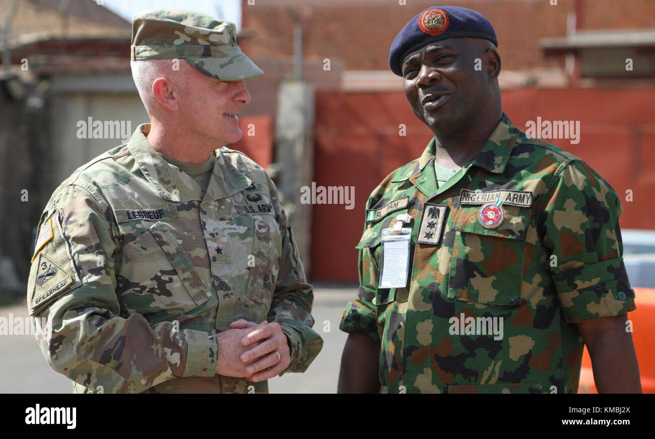 Brig. Gen. Eugene LeBoeuf, the U.S. Army Africa acting commanding ...