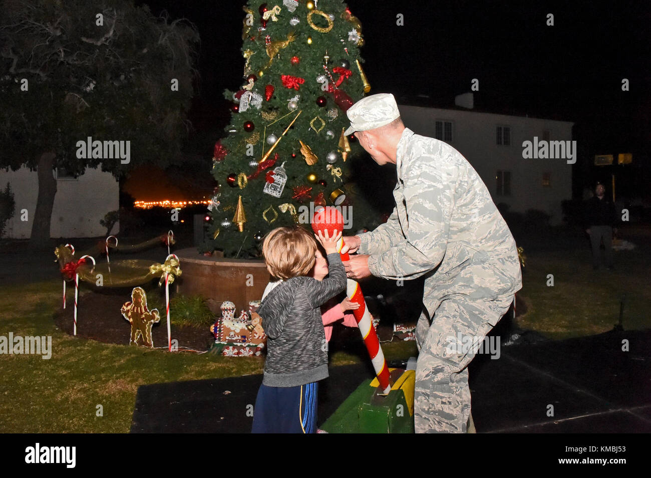 61st Air Base Group Commander, Col Charles Roberts, along with some of ...