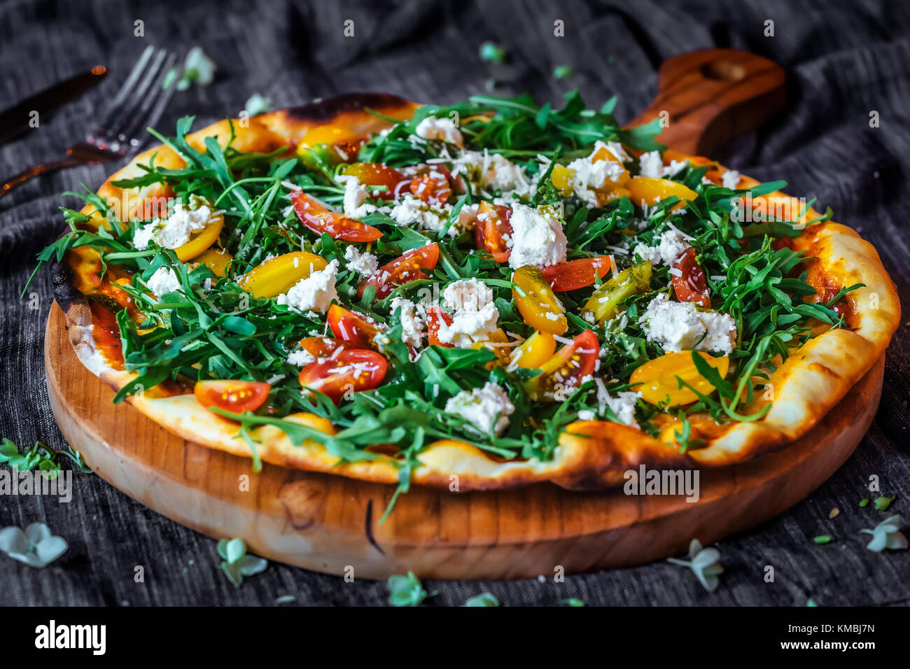 Feta cheese italian pizza hi-res stock photography and images - Alamy