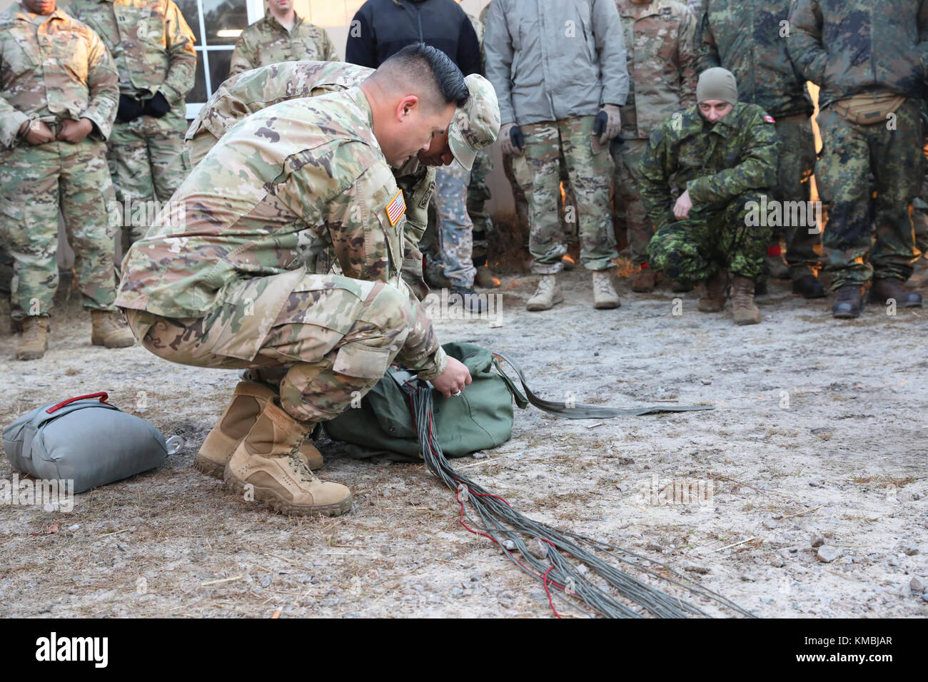 U.S. Army Sgt. 1St Class Michael Sharp, assigned to the U.S. Army 824th ...