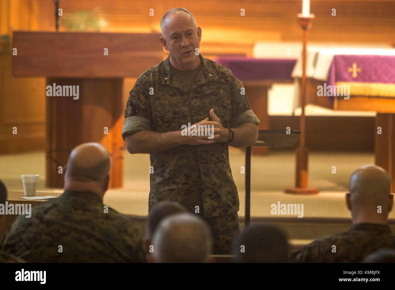 U.S. Navy Rear Adm. Brent Scott, the Chaplain of the Marine Corps and ...