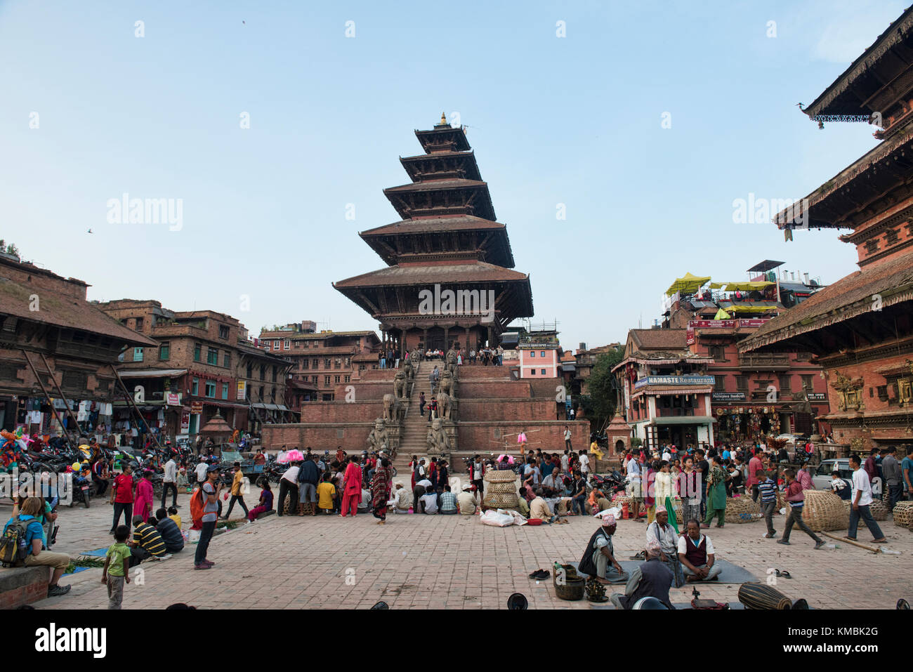 Nyatapola Temple in Taumadhi Square, Bhaktapur, Nepal Stock Photo - Alamy