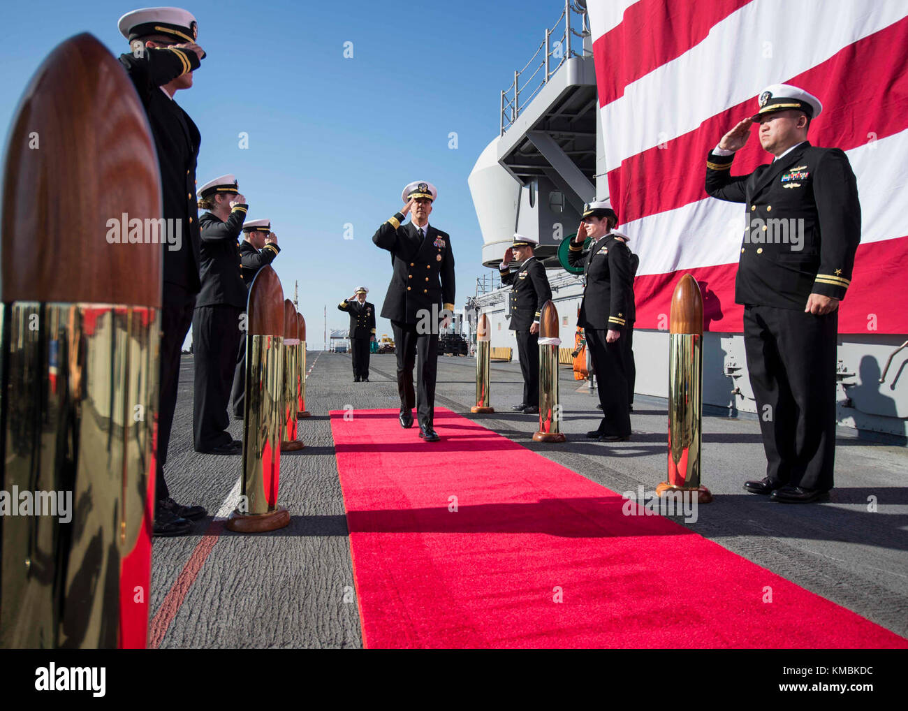 Rear Adm. Cathal O’Connor, commander of Expeditionary Strike Group 3 ...