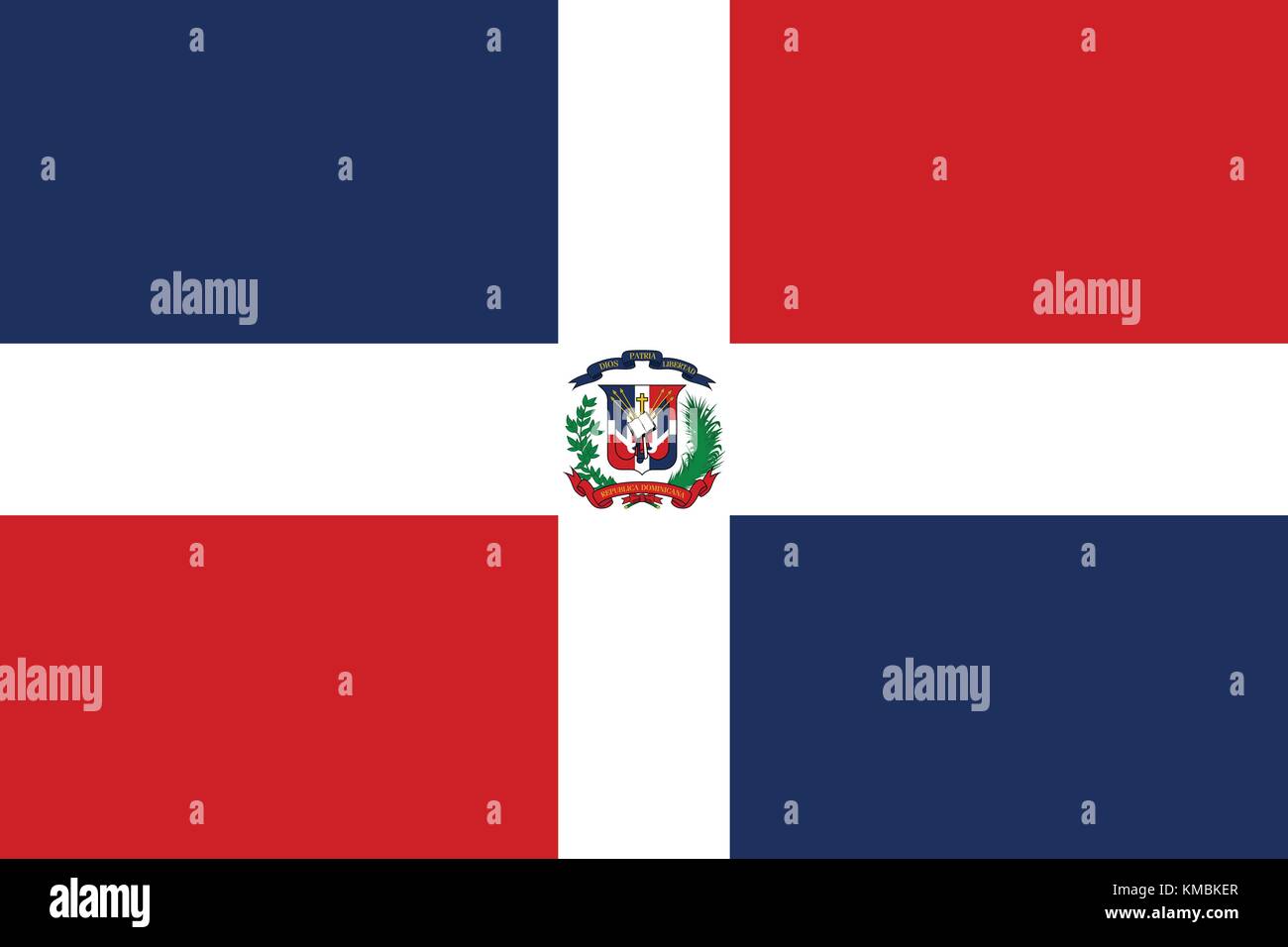 Official vector flag of Dominican Republic Stock Vector Image & Art - Alamy