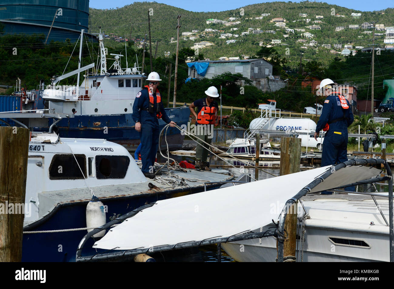 Coast Guard Petty Officer 2nd Class Jesse Medley, damage controlman ...
