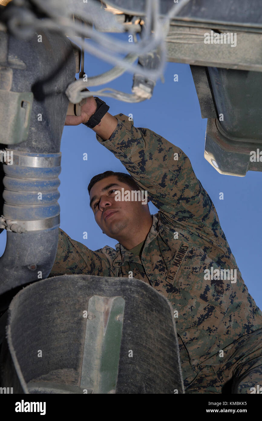 Pfc. Javier Vasquez, a motor transport operator with Marine Wing ...