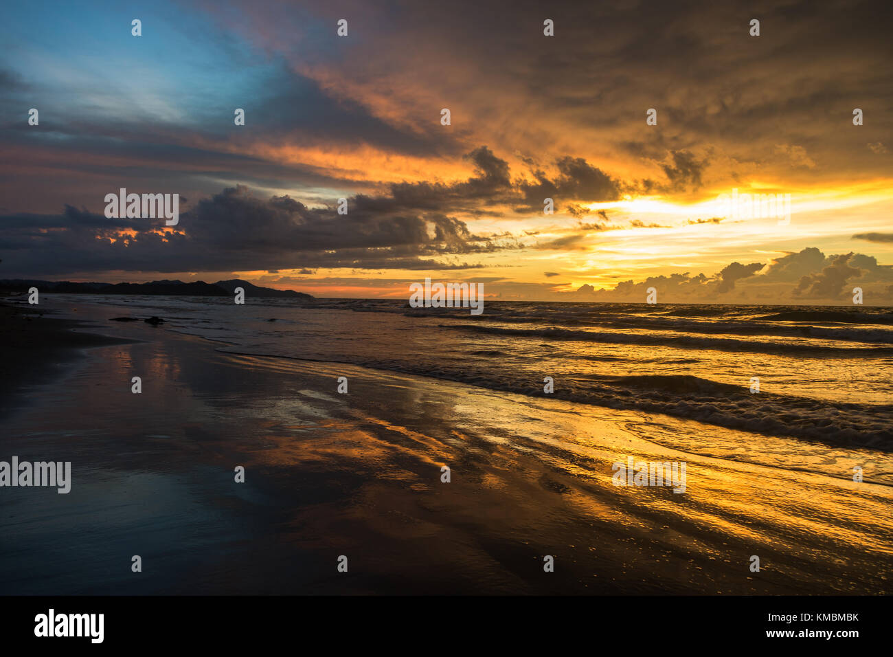 Sunset in Sabah, Borneo Malaysia. Tuaran has amazing public beaches to ...