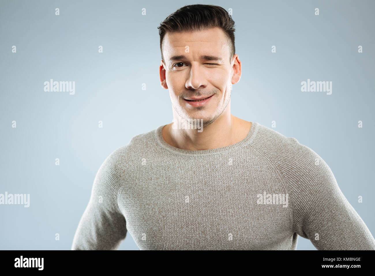 Portrait of handsome man that looking forward Stock Photo - Alamy