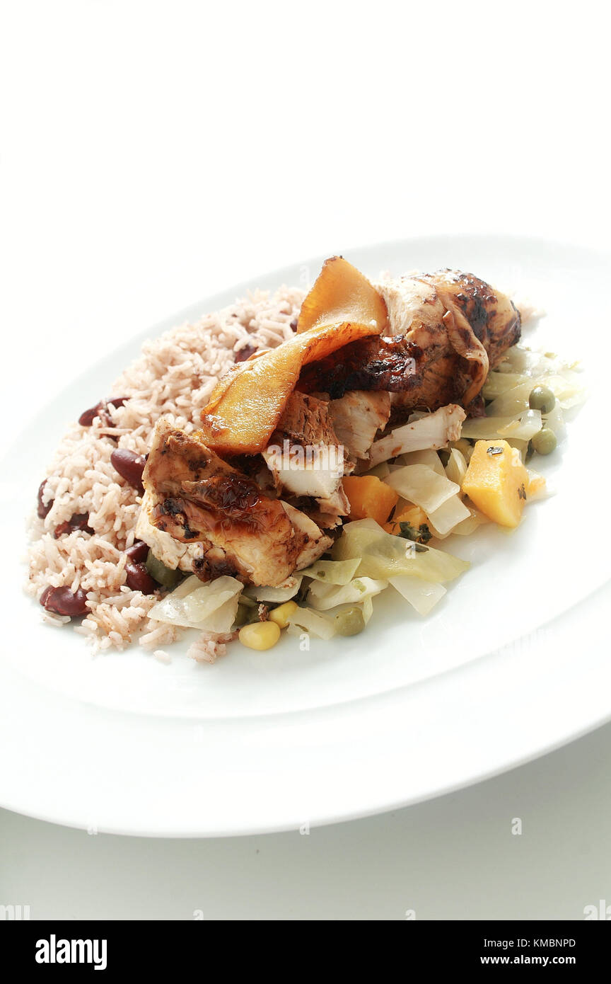 Jamaican jerk chicken hi-res stock photography and images - Alamy
