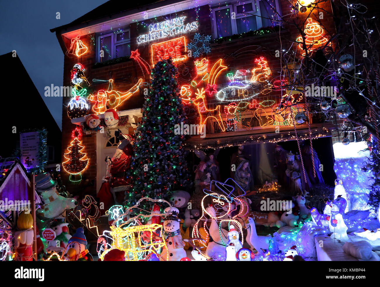 A view of the Farnes family home in Hove, East Sussex, which they ...