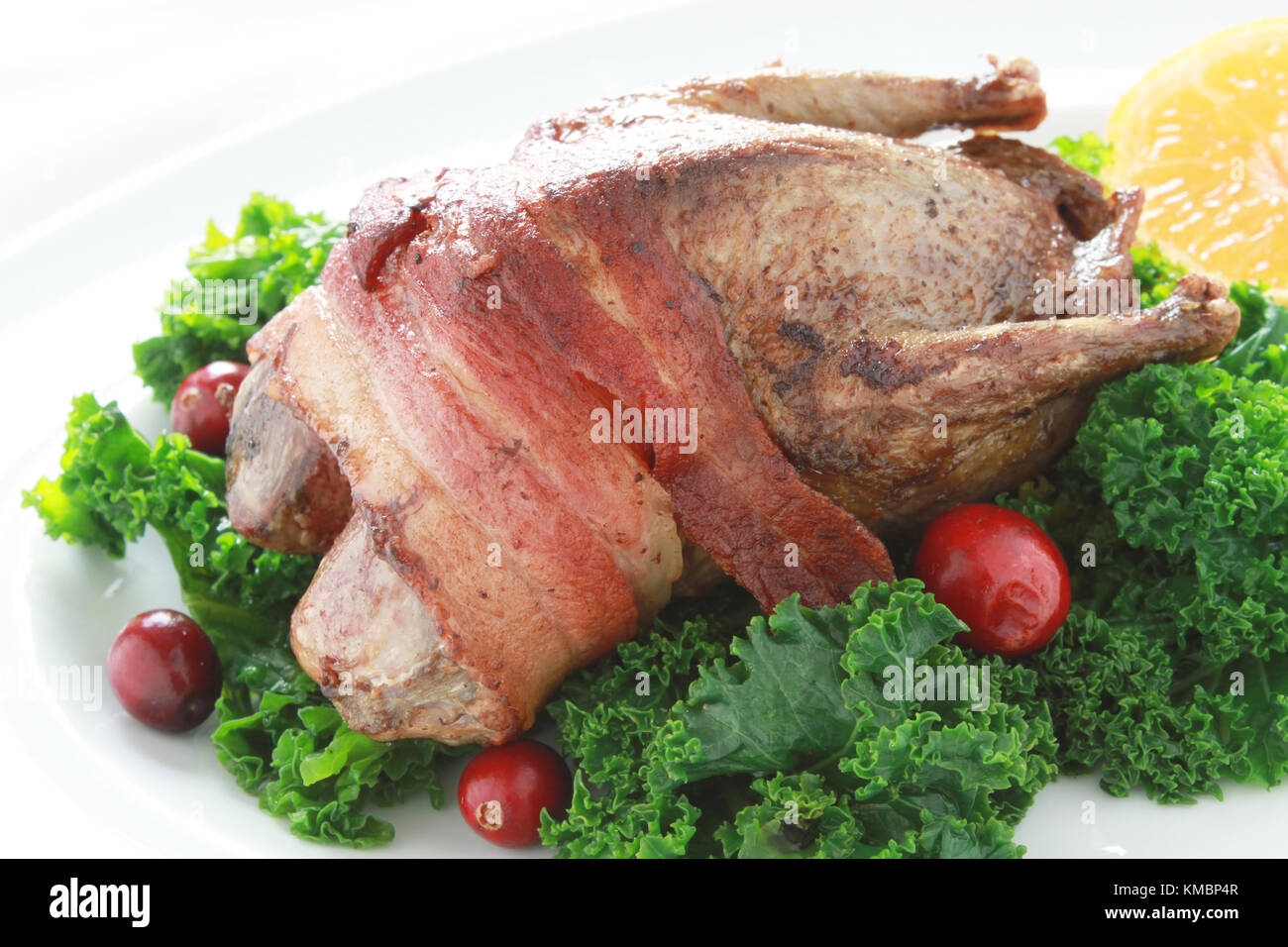 plated game meal Stock Photo - Alamy