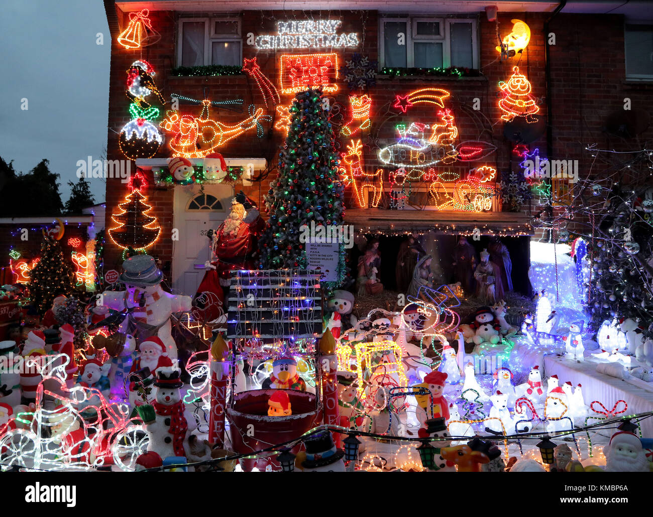 A view of the Farnes family home in Hove, East Sussex, which they ...
