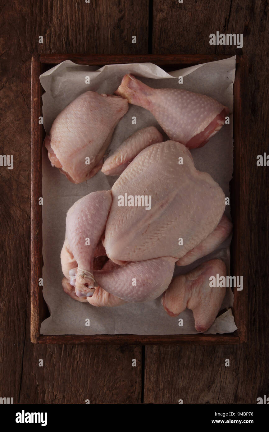 prepared raw chicken Stock Photo - Alamy