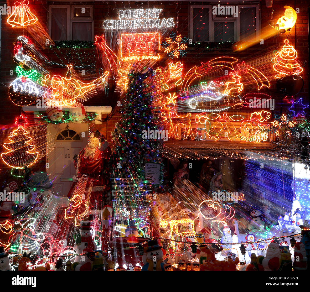 A view of the Farnes family home in Hove, East Sussex, which they ...