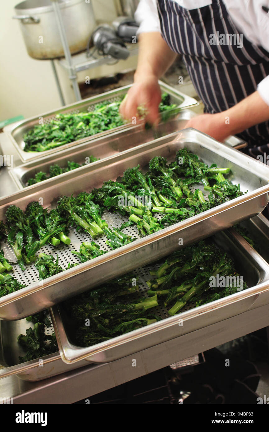 preparing vegetables in kitchen Stock Photo - Alamy