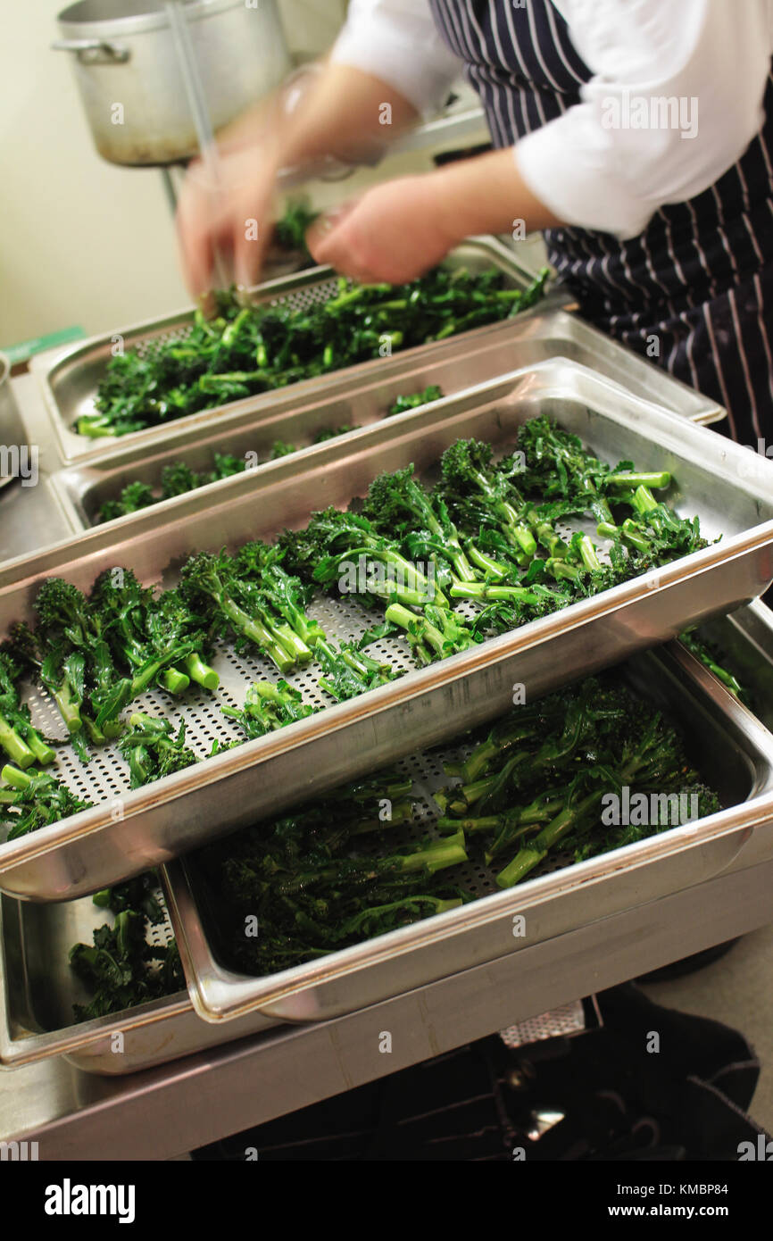 preparing vegetables in kitchen Stock Photo - Alamy