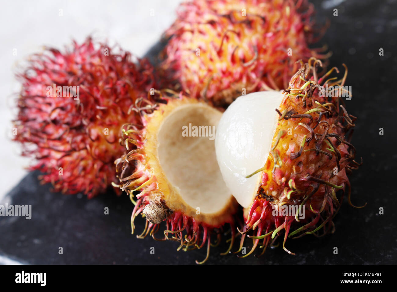 rambutan lychee fruit Stock Photo - Alamy