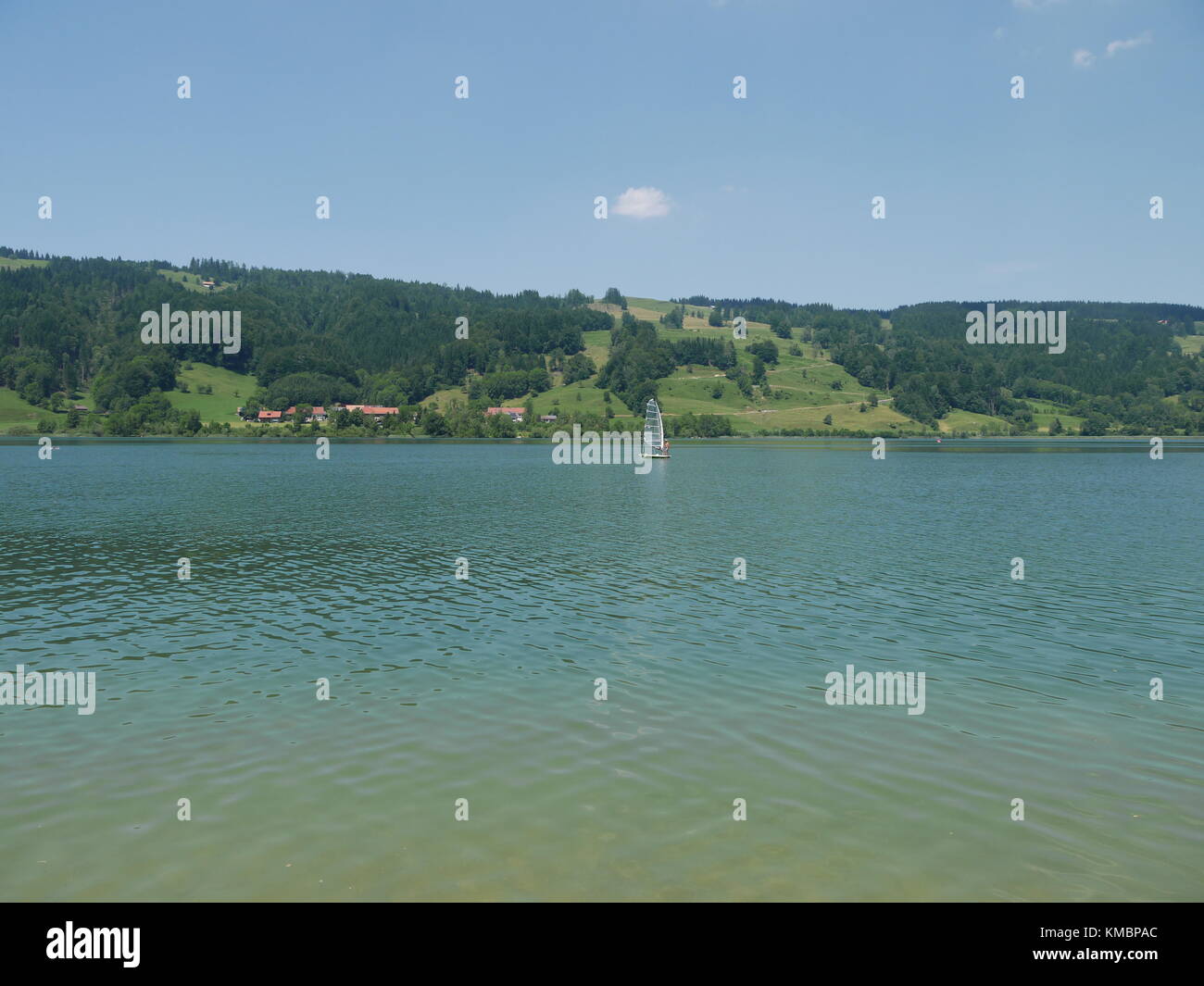 Lakeside View In Summer Stock Photo - Alamy
