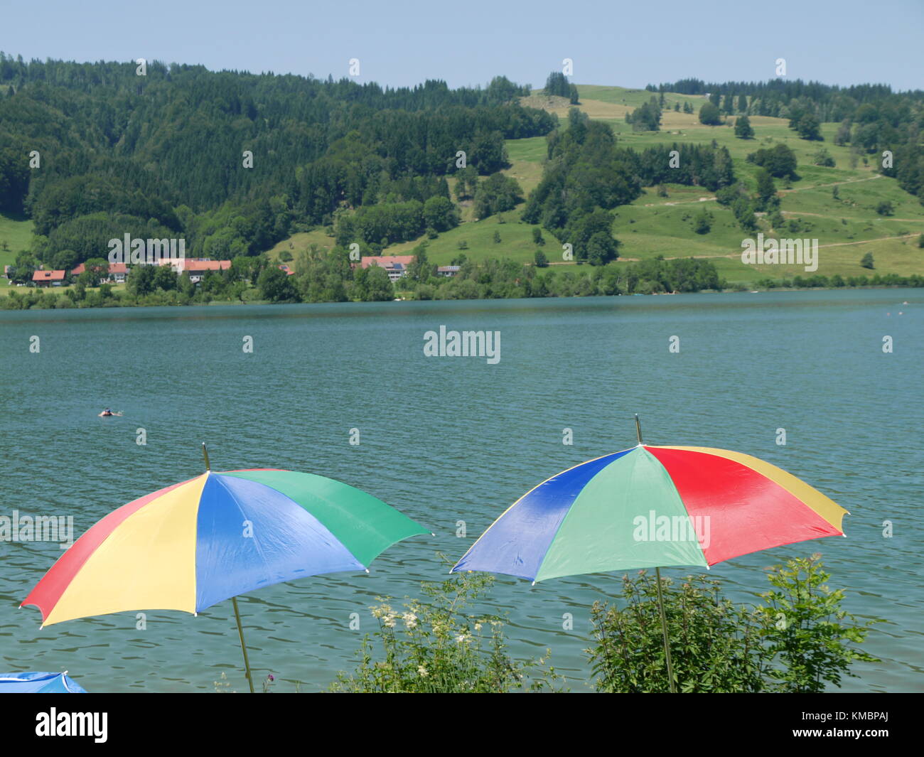 Lakeside View In Summer Stock Photo - Alamy