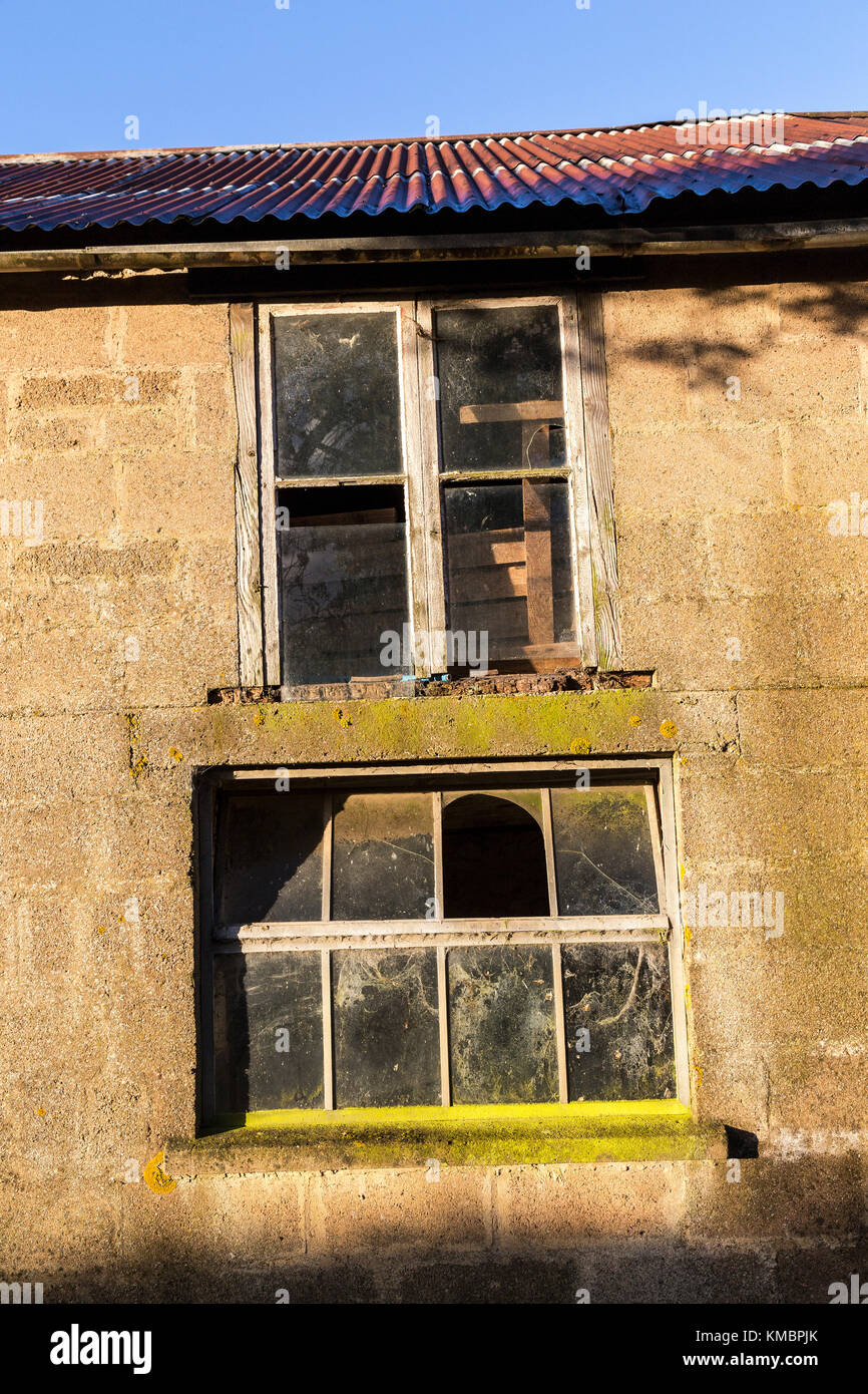 Devon Barn with rusty corragated sheets,A barn is an agricultural ...