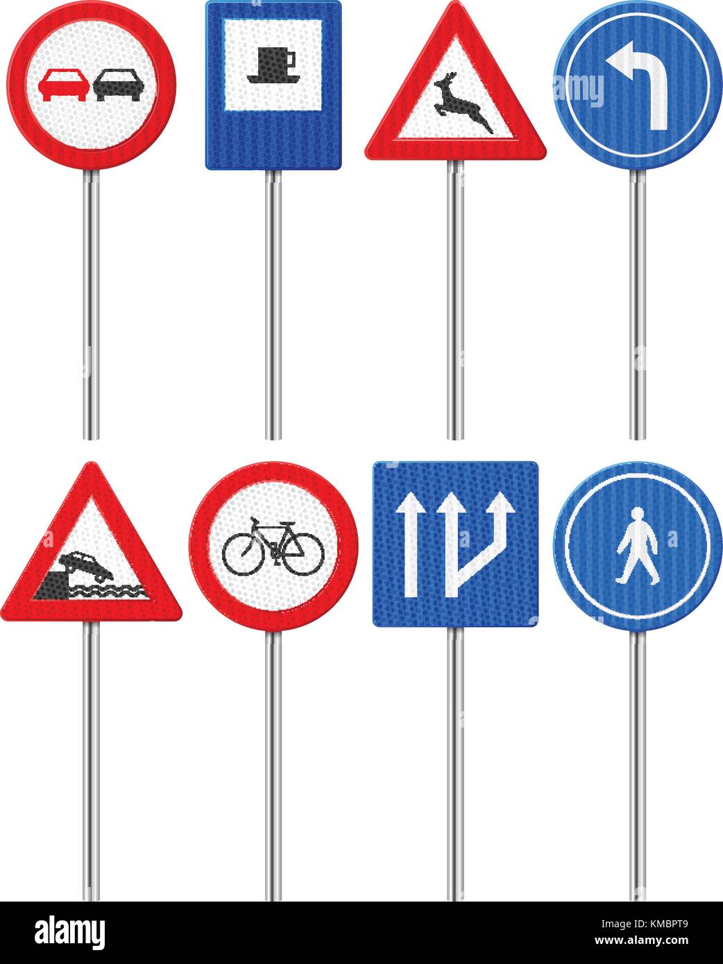 Metal traffic signs Stock Vector Images - Alamy