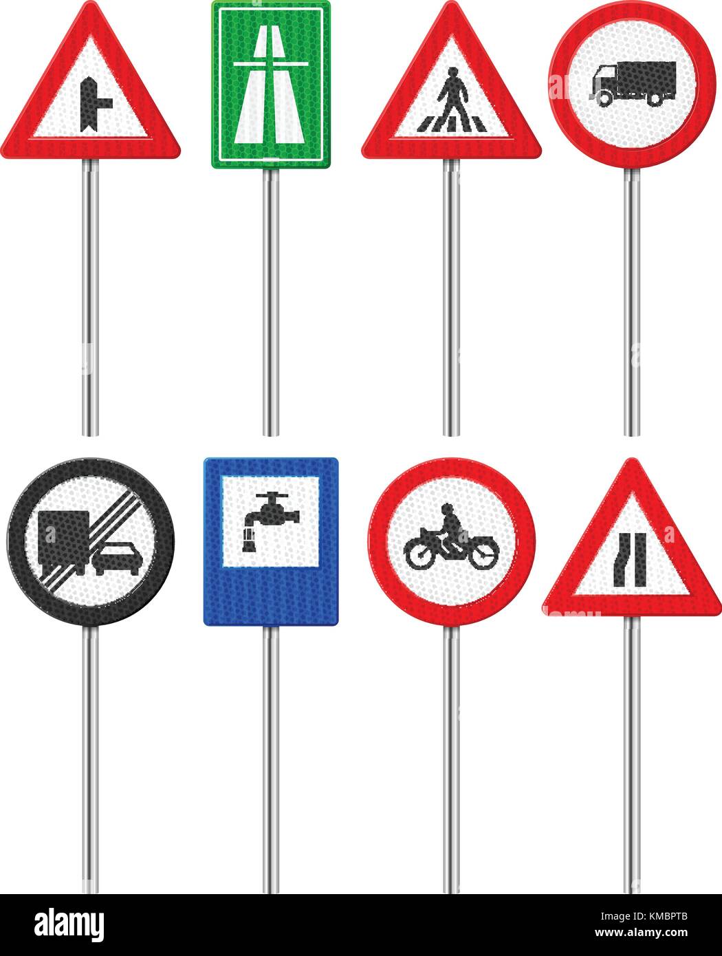 Road signs set on Cut Out Stock Images & Pictures - Alamy