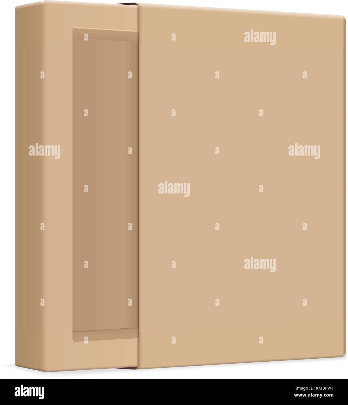 Blank paper box on a white background Stock Vector Image & Art - Alamy