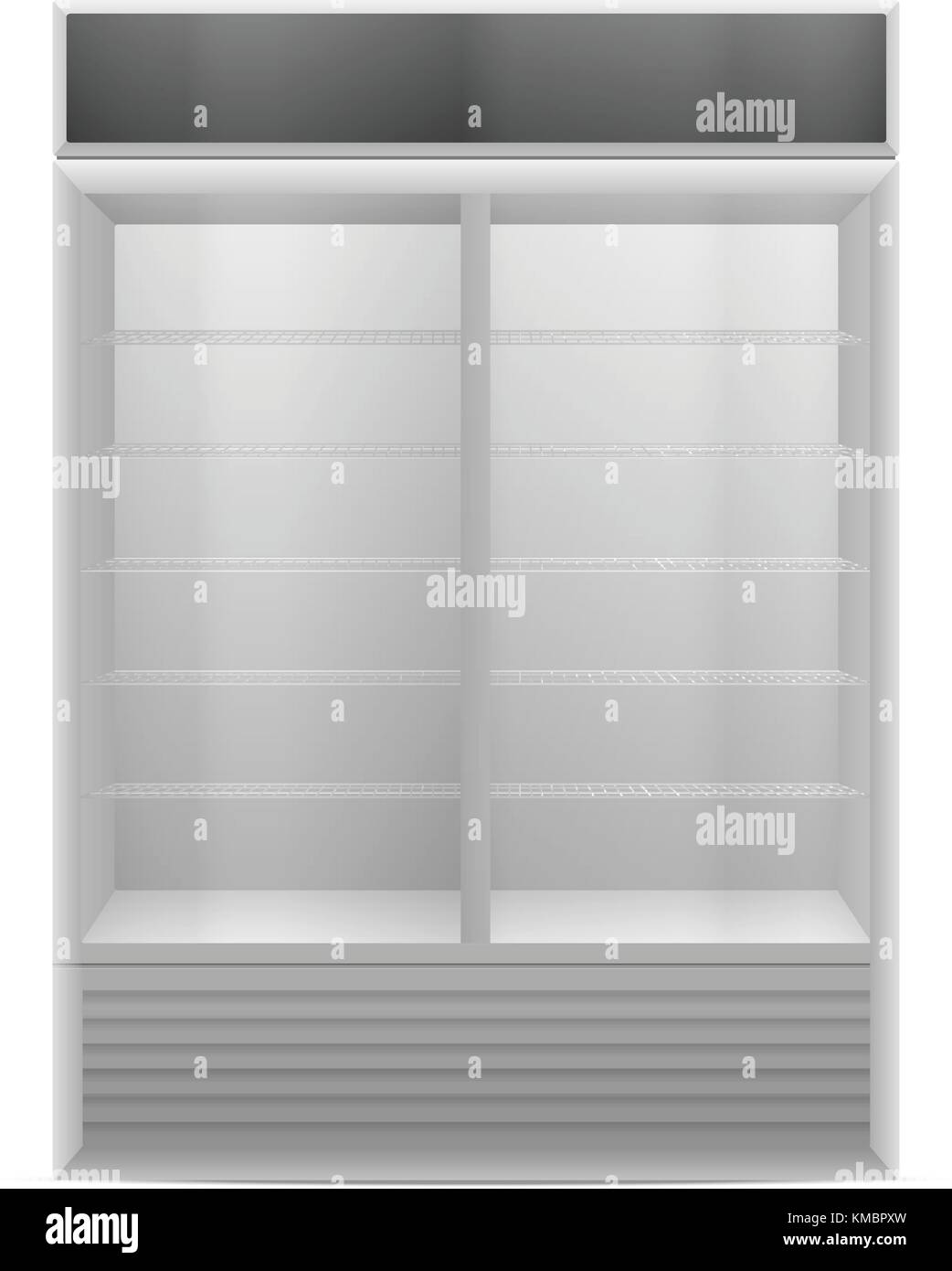 Display fridge on a white background Stock Vector Image & Art - Alamy