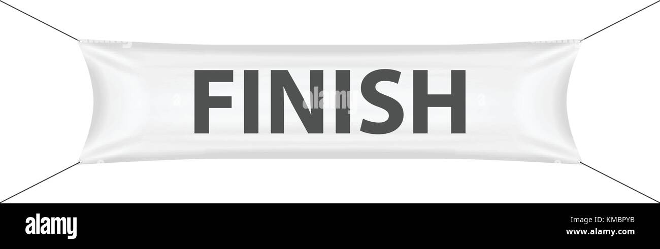 Finish banner on a white background Stock Vector Image & Art - Alamy