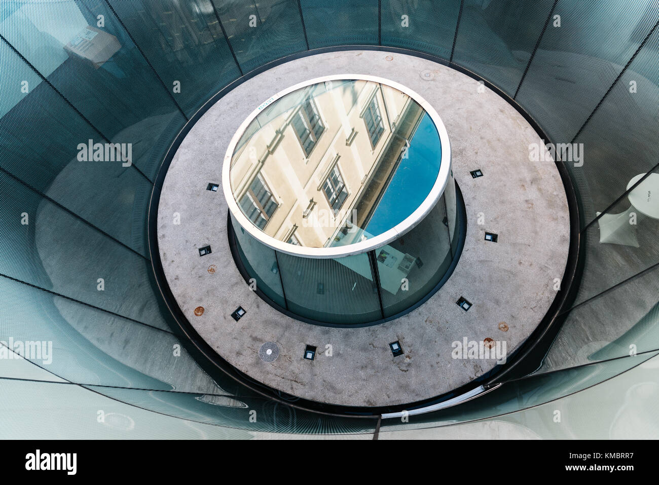 Detail of skylight in modern architecture museum Stock Photo - Alamy