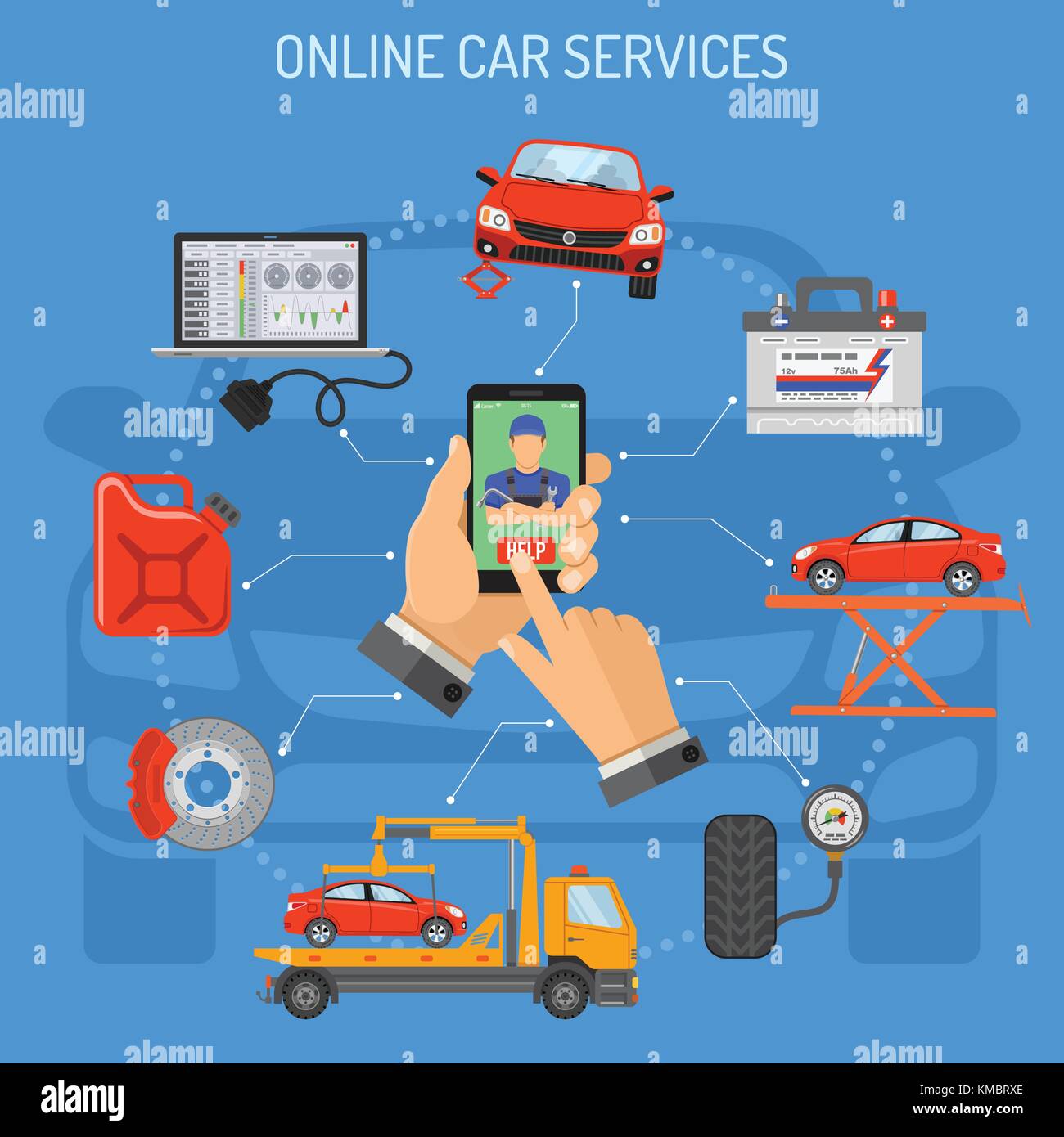 Remote maintenance Stock Vector Images - Alamy