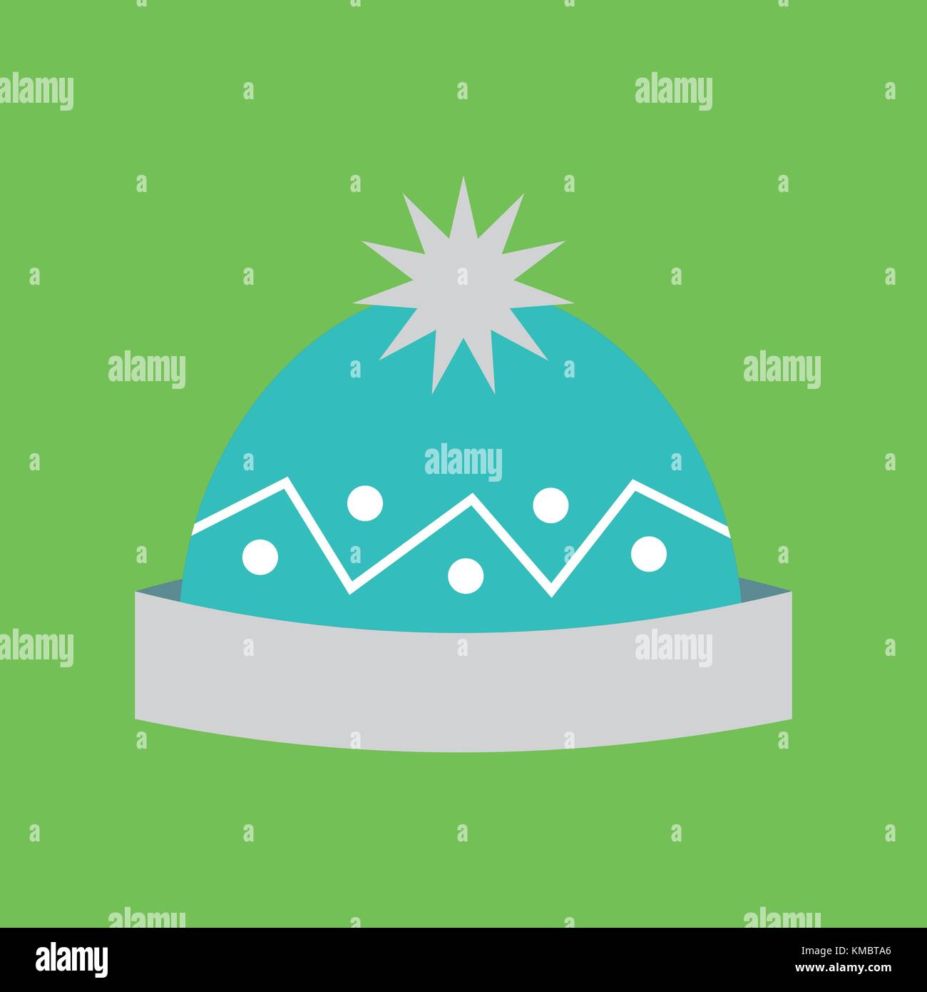 Simple Cartoon Warm Cap Vector Illustration Graphic Design Stock Vector ...