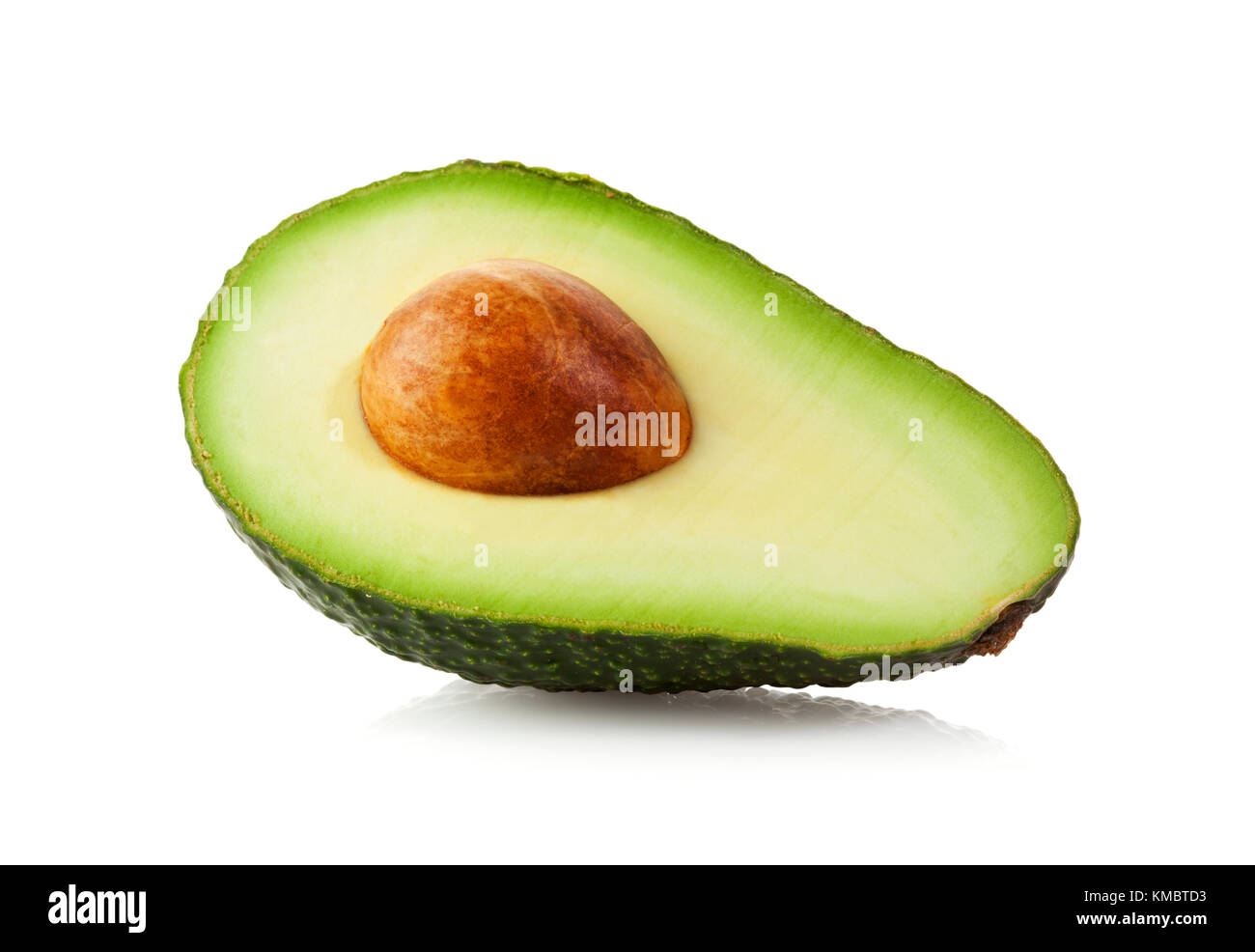 Half Avocado fruit isolated on white with clipping path Stock Photo - Alamy