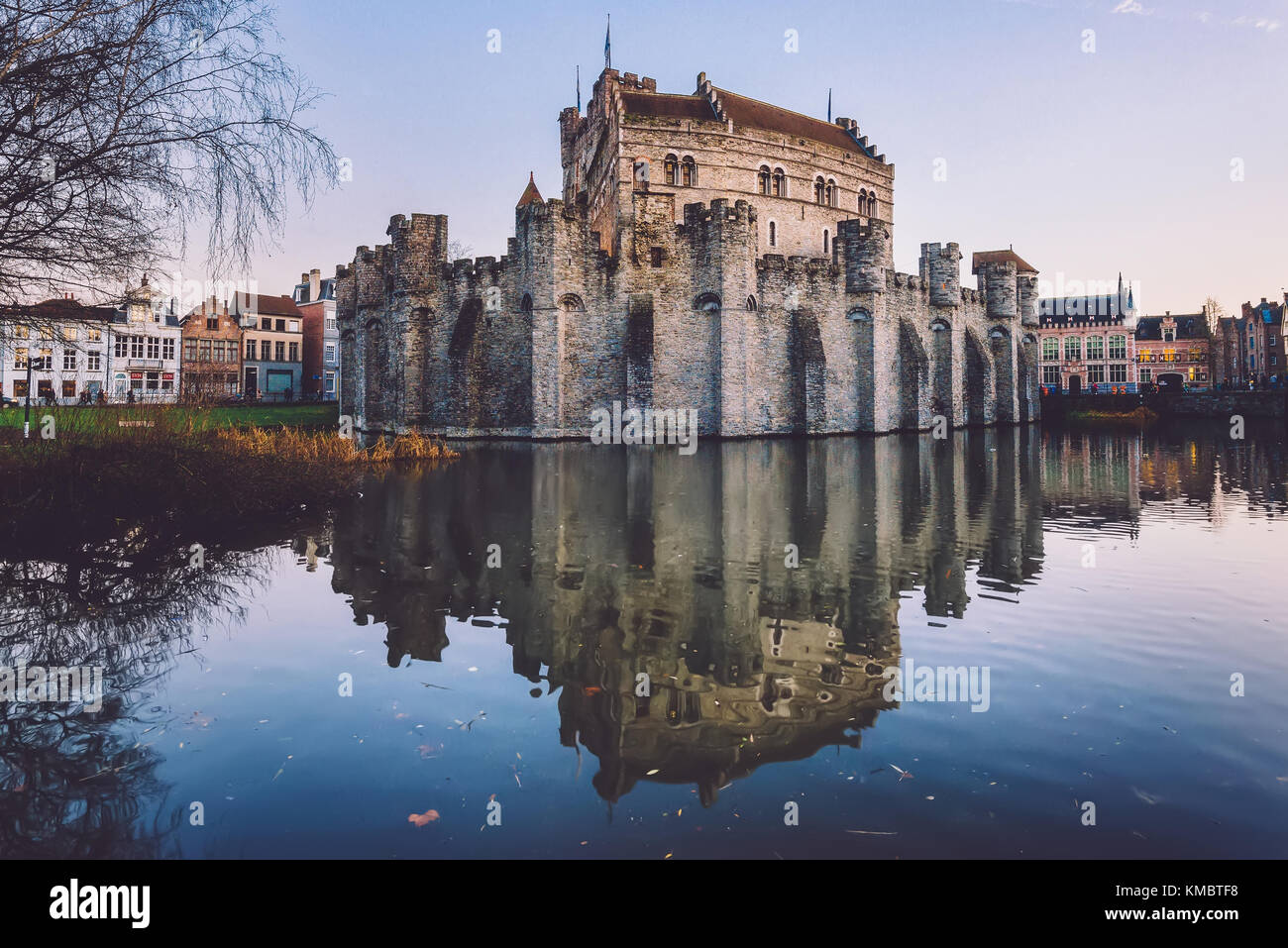 Gravensteen Castle in Ghent, Belgium Stock Photo - Alamy