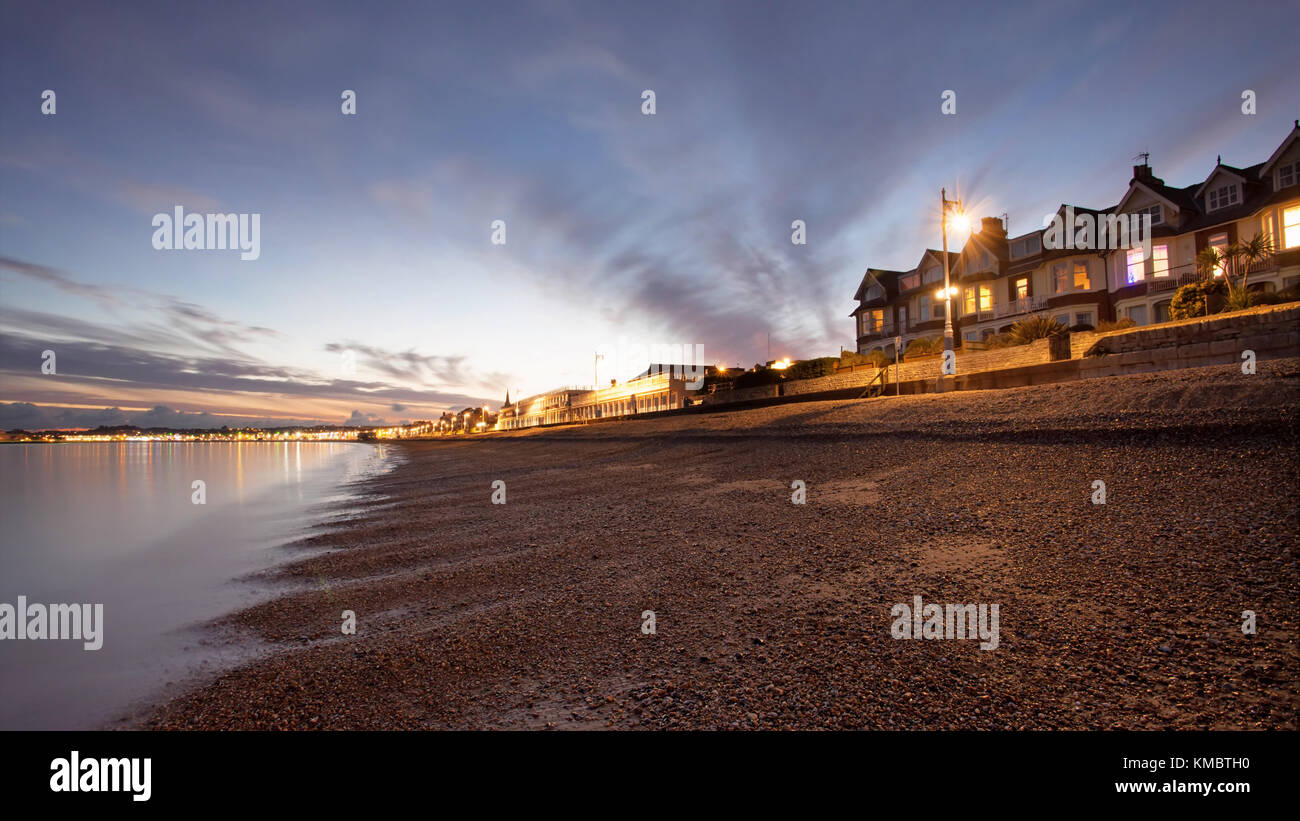 Weymouth Seafront at Night Stock Photo - Alamy