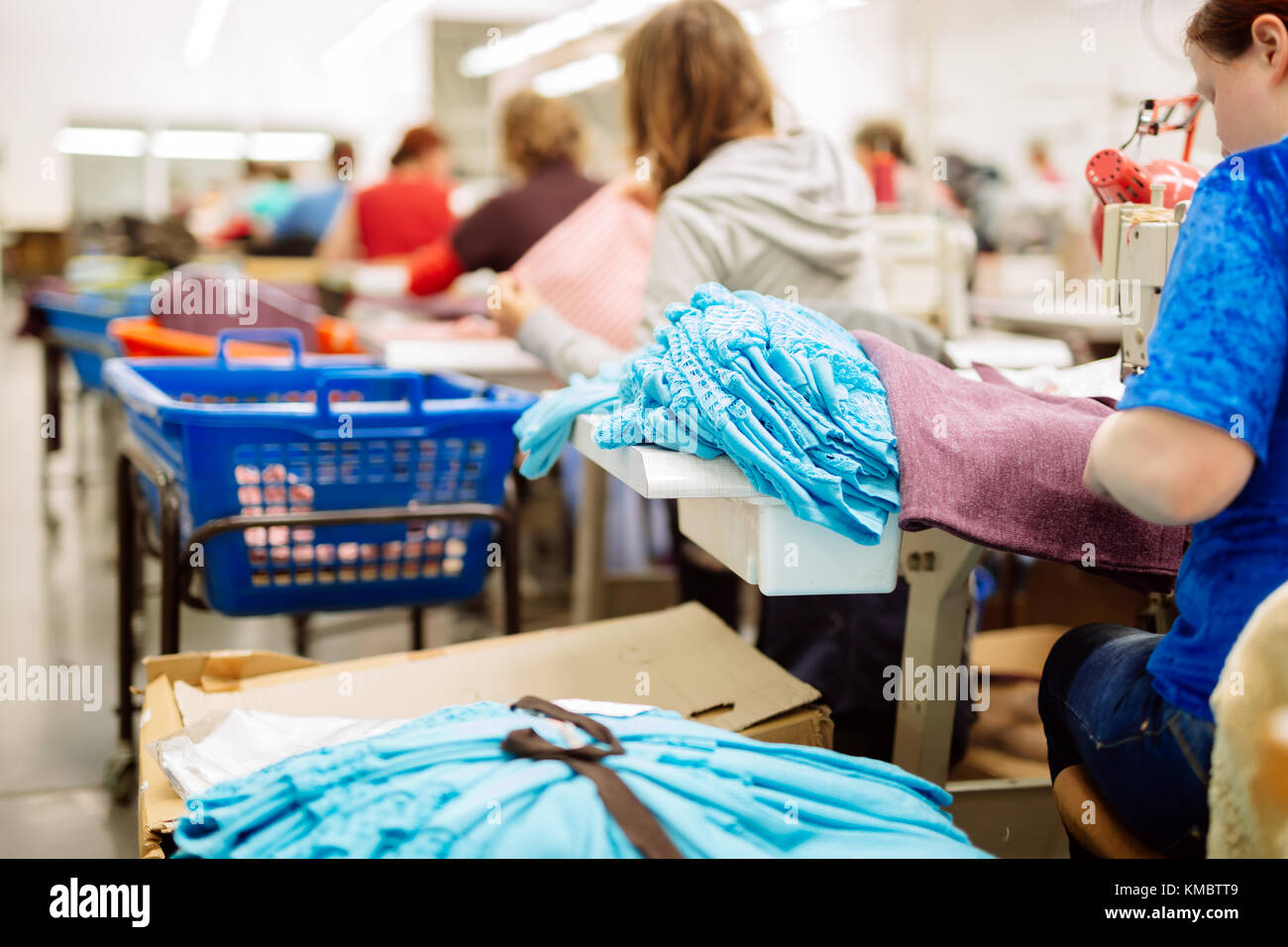 Fabric and textile industry Stock Photo - Alamy