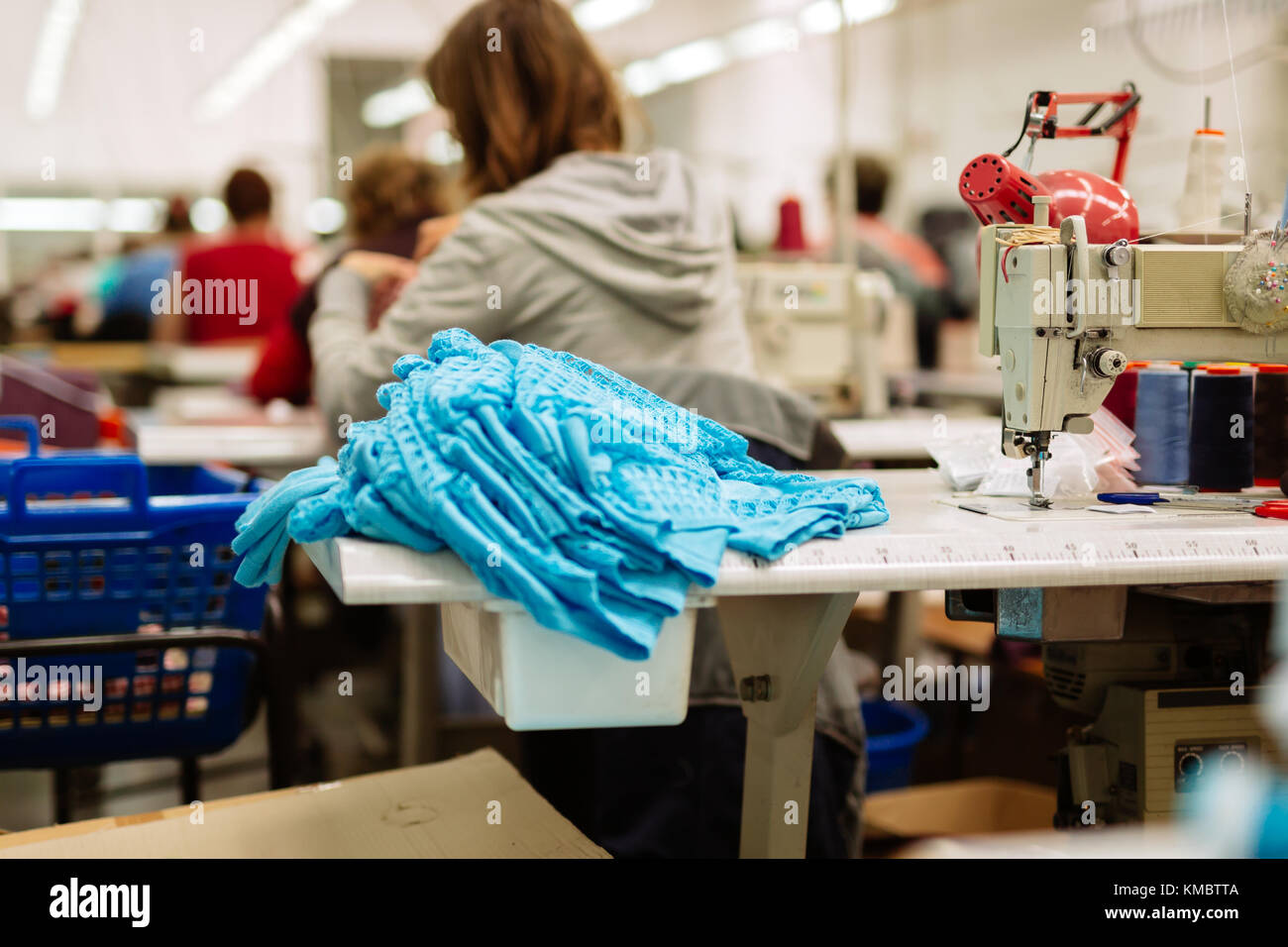 Fabric and textile industry Stock Photo - Alamy