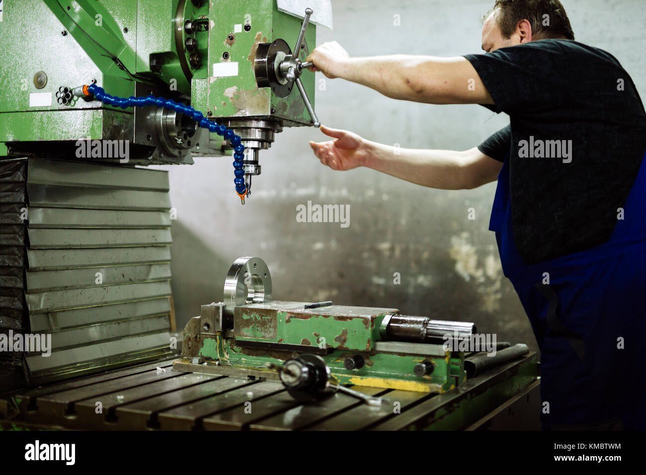 Automated drilling machines Stock Photo - Alamy