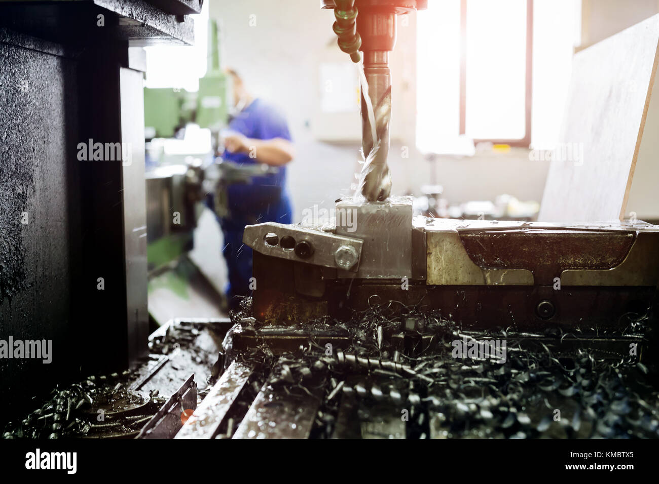 Automated drilling machines Stock Photo - Alamy