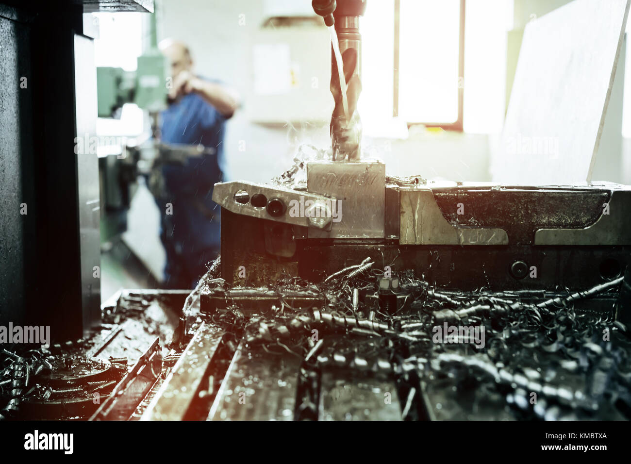 Automated drilling machines Stock Photo - Alamy