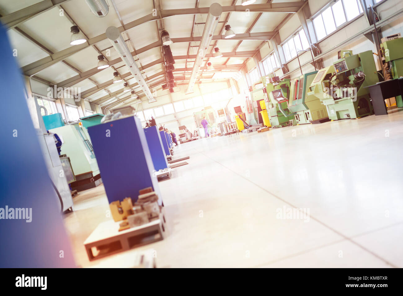 Industrial factory with cnc machines Stock Photo - Alamy
