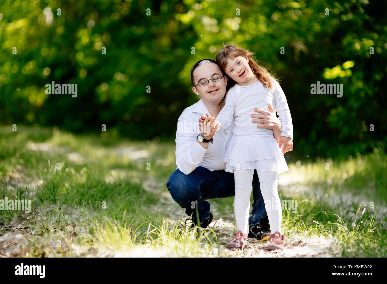 People with down sydrome are equally happy Stock Photo - Alamy