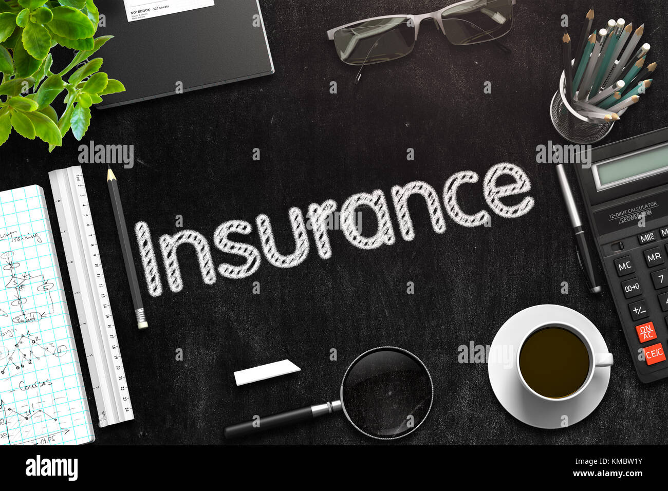Insurance Handwritten on Black Chalkboard. 3D Rendering Stock Photo - Alamy