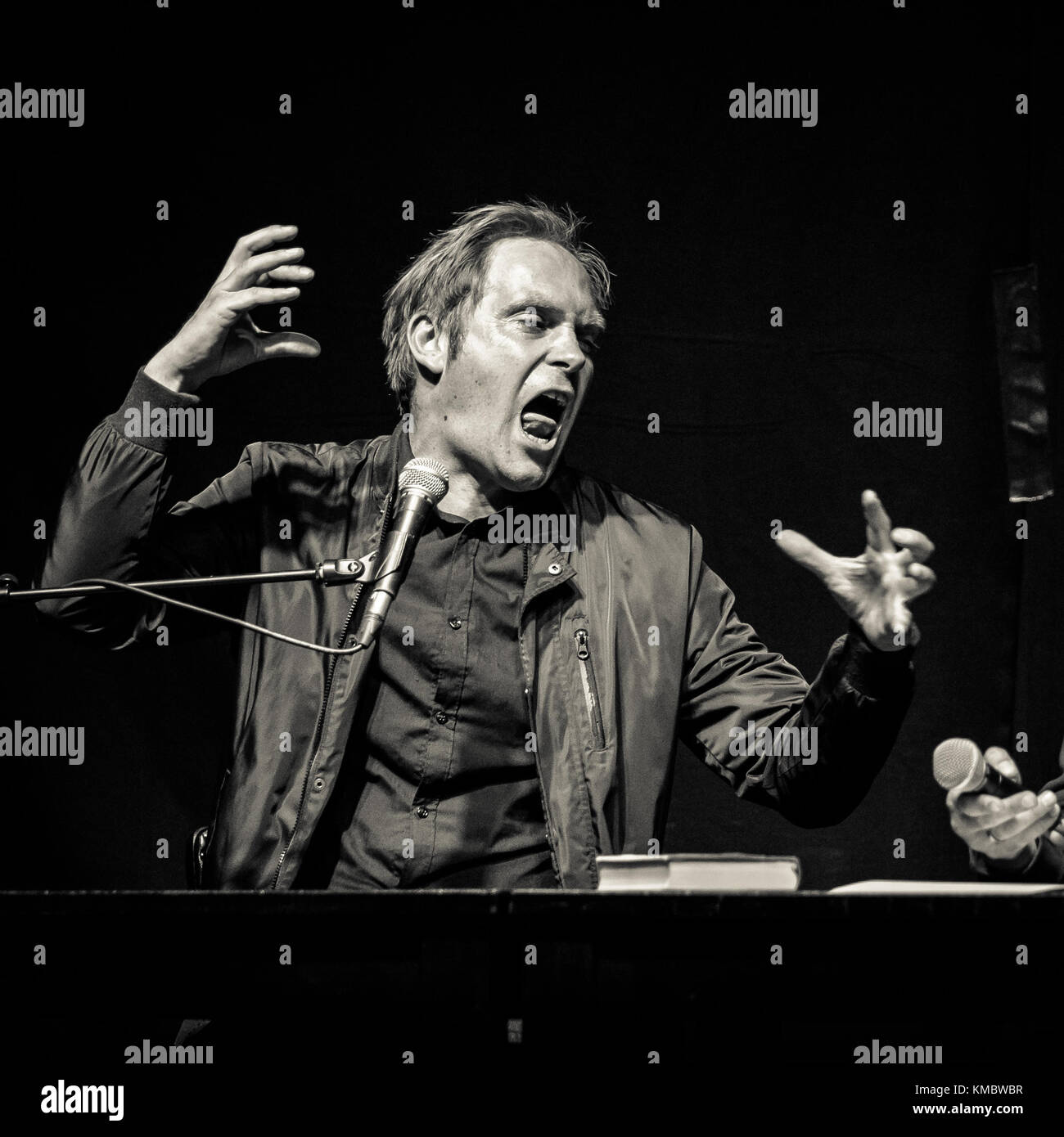 The German singer, musician and author Thees Uhlmann reads loud from ...