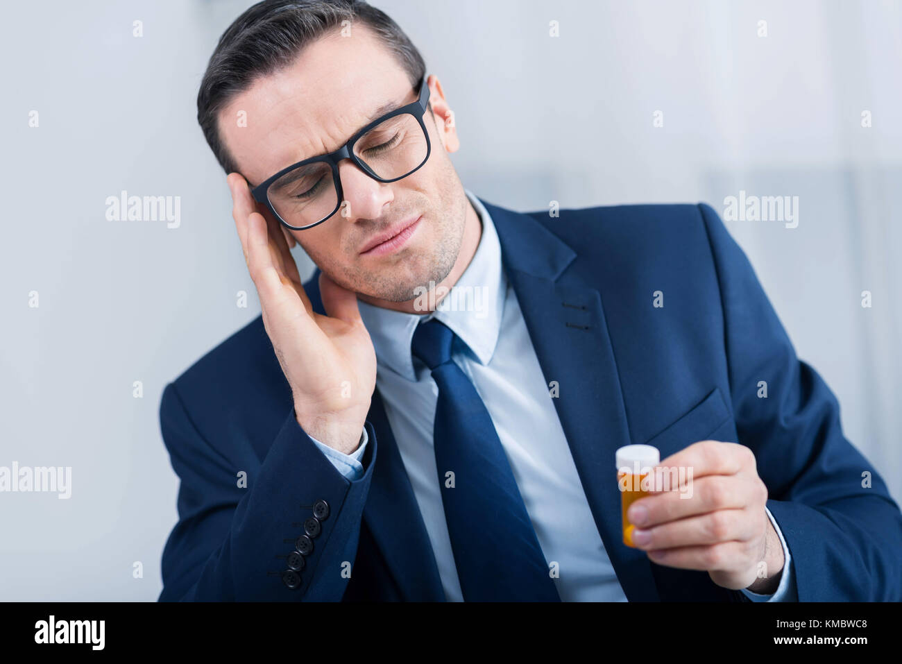 Sad uneasy man feeling terrible Stock Photo - Alamy