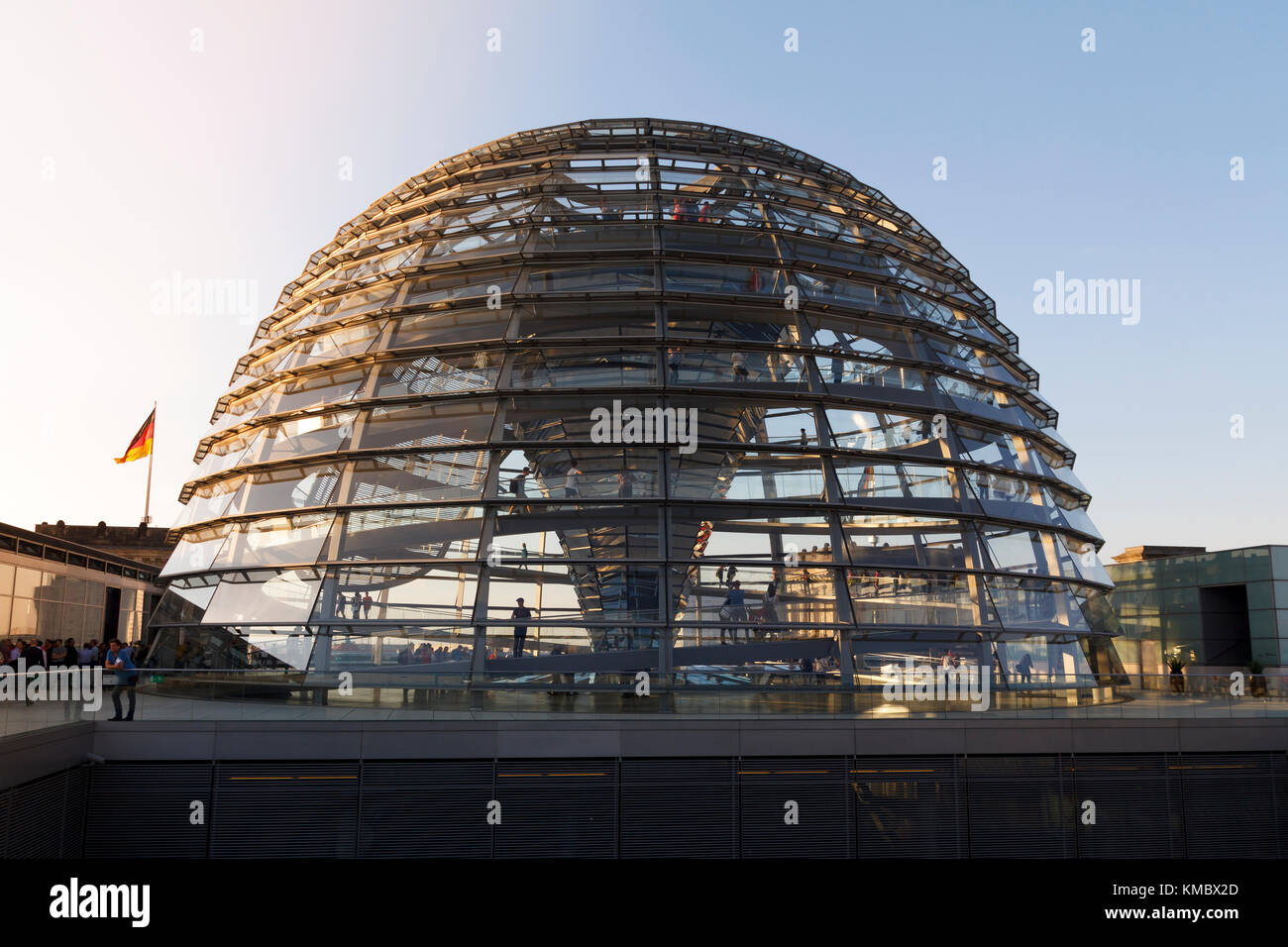 BERLIN, GERMANY - MAY 17, 2017: The Reichstag dome in Berlin opened to ...