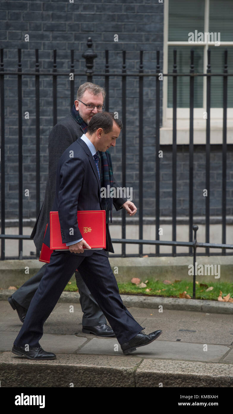 David Mundell MP and Alun Cairns MP leave 10 Downing Street after the ...